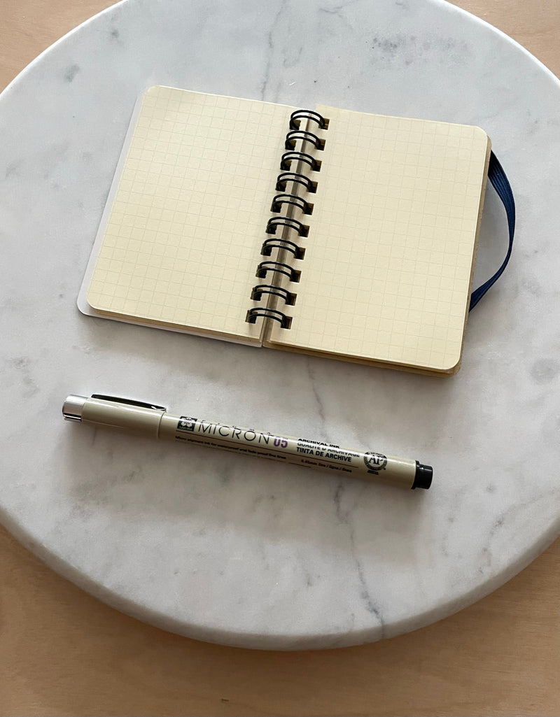 Rollbahn Spiral Notebook – Blue (mini memo, pocket memo, large or A5)